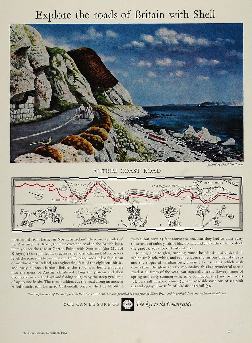 Shell advert, Antrim Coast Road, 1964 | Bloggin fae the 'Burn: Ulster ...