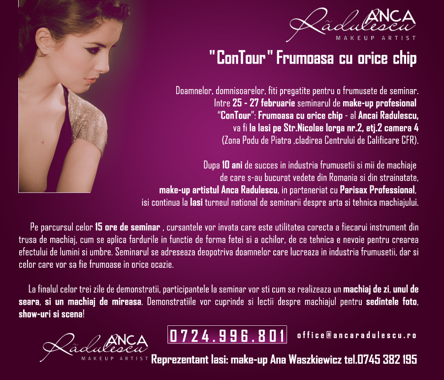 Ana Waszkiewicz , Professional Makeup Artist: Seminar make-up Iasi ...