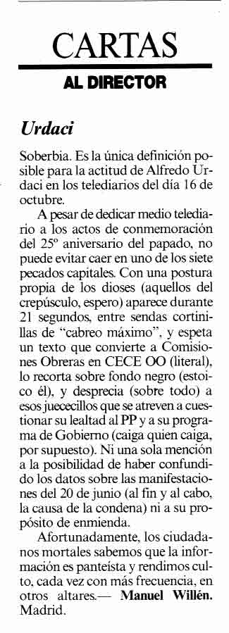 Dándole vida a las palabras: CARTAS AL DIRECTOR/A (DIARIO)