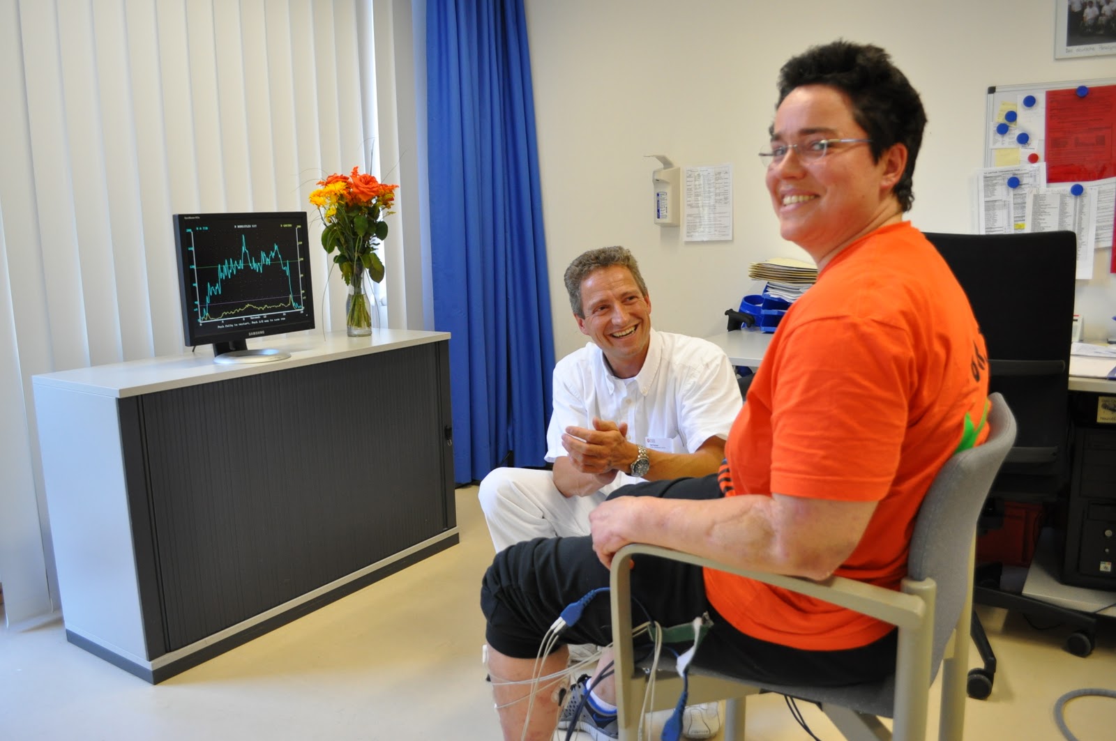 heller Regen: Brucker-Biofeedback in der Schön-Klinik München Harlaching