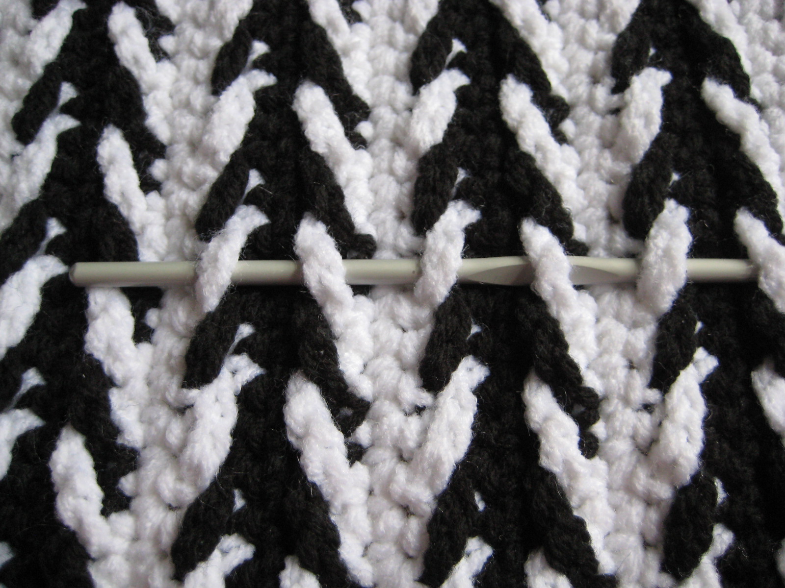 Dominant Hands: Woven Arrowhead Crochet Square