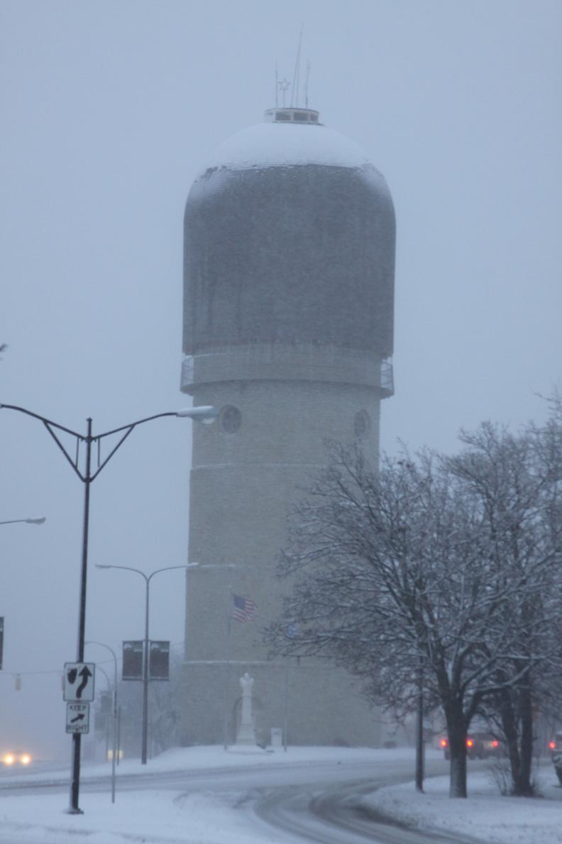 Michigan Exposures: The Water Tower in Winter