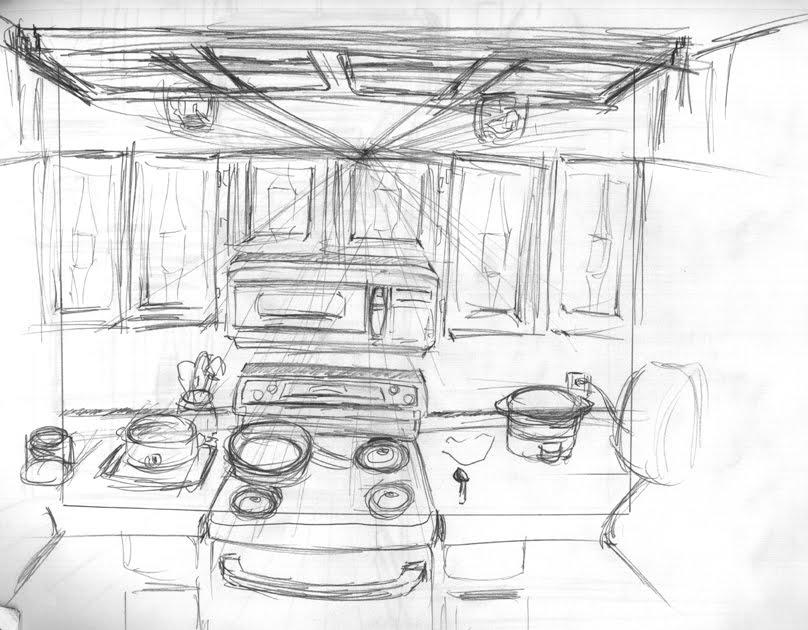 [David Bernath Draws Stuff]: Term1 - Layout - 1pt perspective Homework