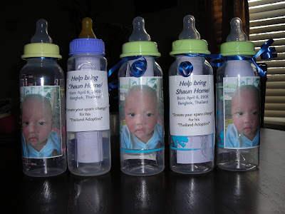 Journey to Shaun: Baby Bottle Fundraising!
