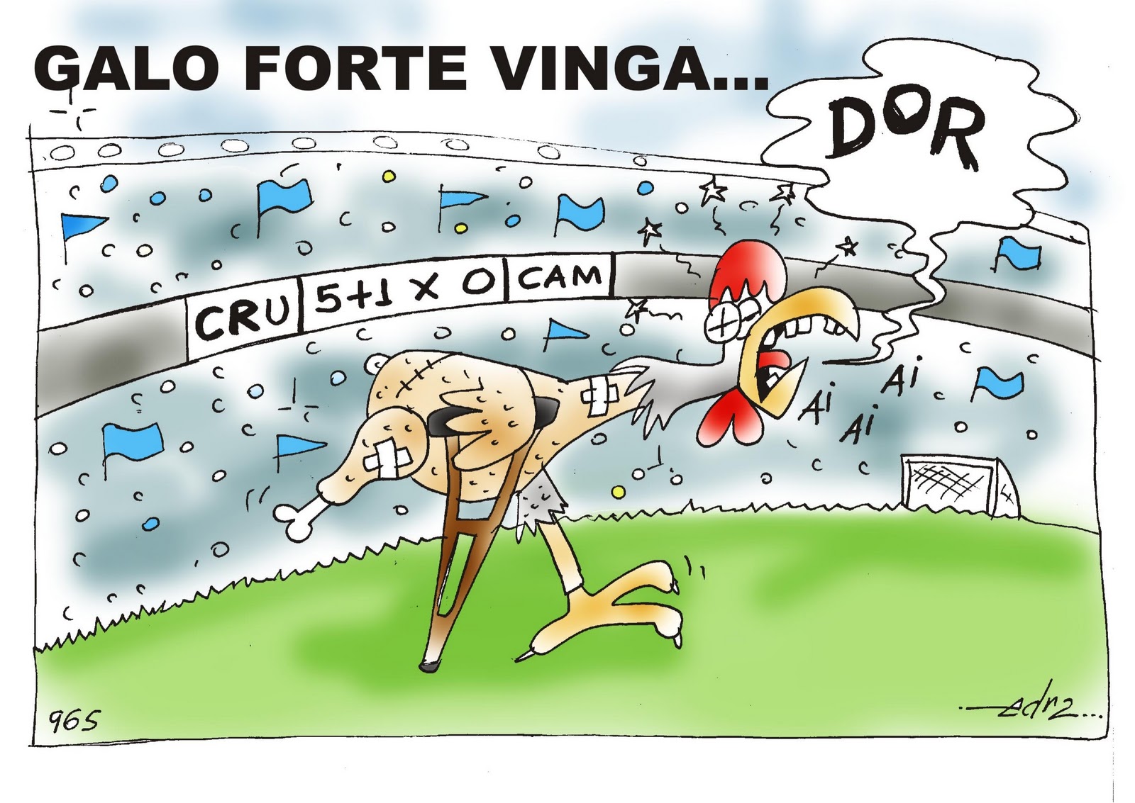 SÓ FUTEBOL - CHARGES: Atlético X Cruzeiro - Charges Retrospectiva