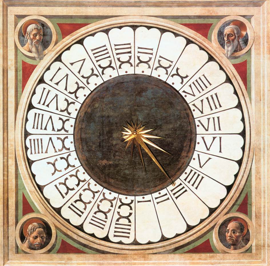 zoopat: Paolo Uccello (1397-1475): Clock with Heads of Prophets