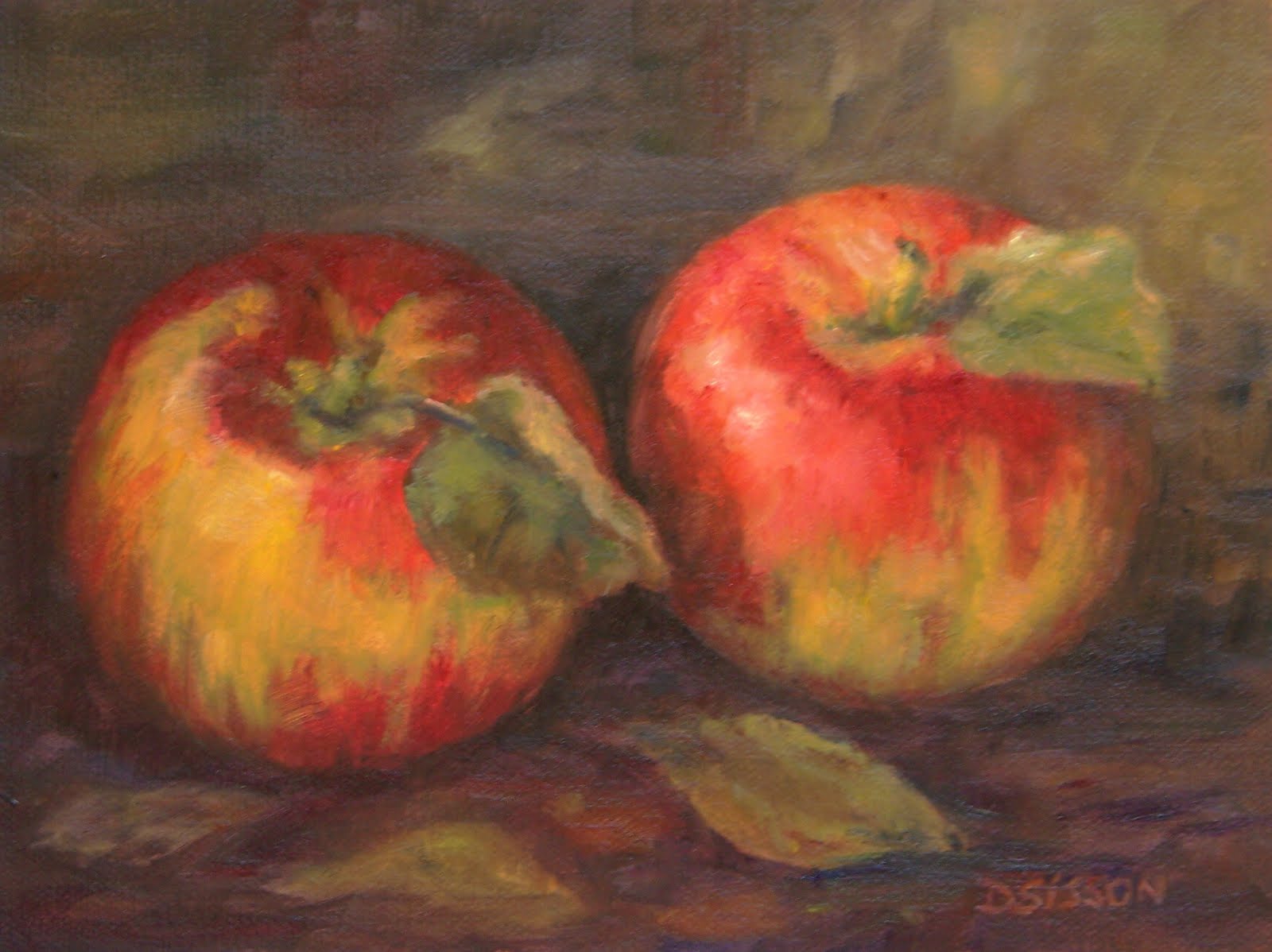 Daily Painters of Arkansas: Fall Apples Debra Sisson Oil Still Life ...