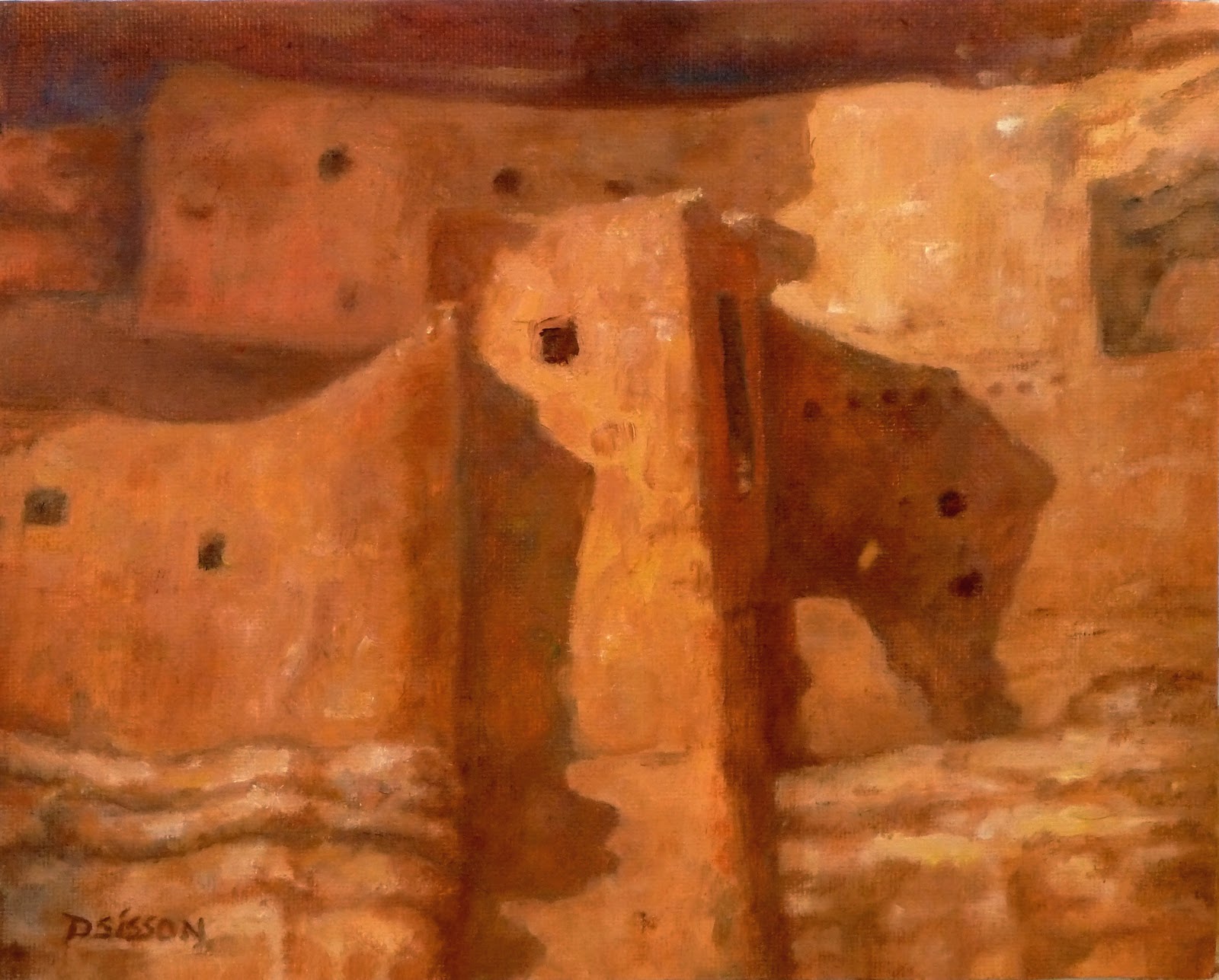 Daily Painters of Arkansas: Montezuma's Castle Debra Sisson Oil ...