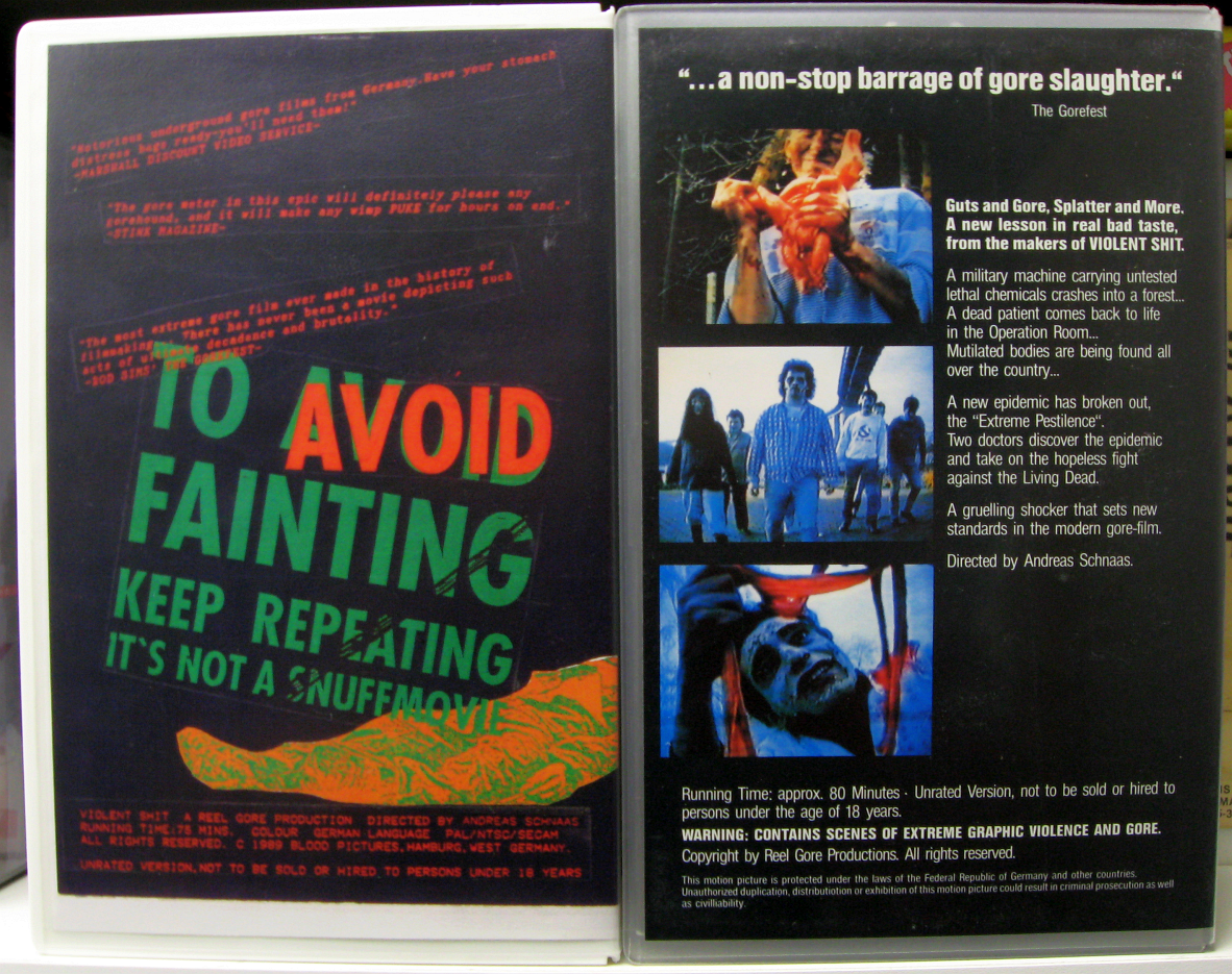 Basement of Ghoulish Decadence: Violent Shit (1987) & Zombie '90 ...