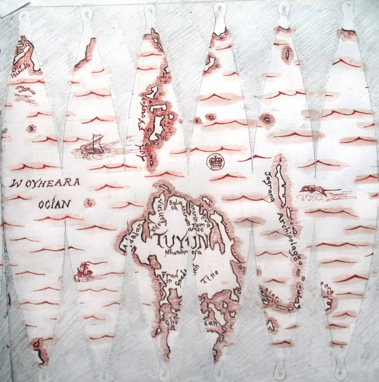 A Basket of Leaves: Some maps of the Globe