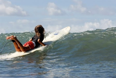 Little Girl Surfing - A Maui Blog