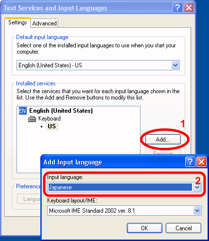 Cara menulis huruf Jepang di Windows XP: Menginstall Microsoft Input Method Editor (IME) | 日本語を勉強する。