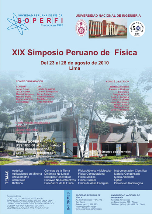 física UNT: XIX Simposio Peruano de Física física UNT: XIX Simposio Peruano de Física