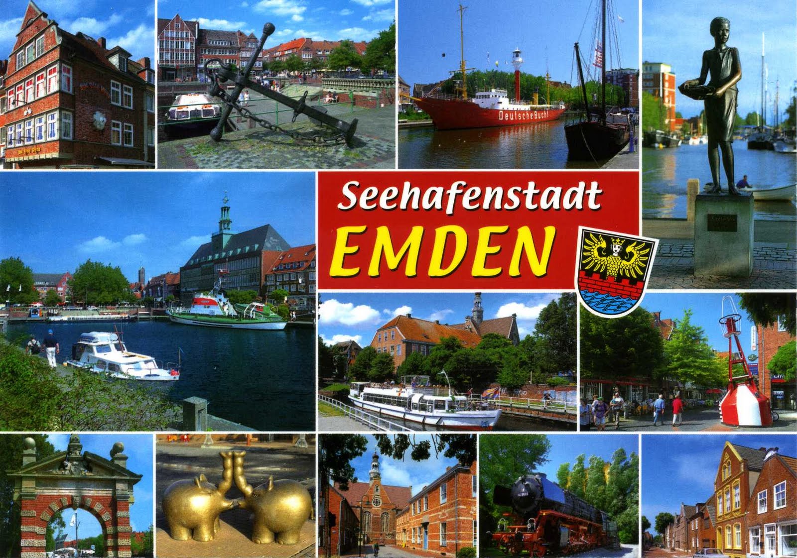 Each postcard has its own history: Emden