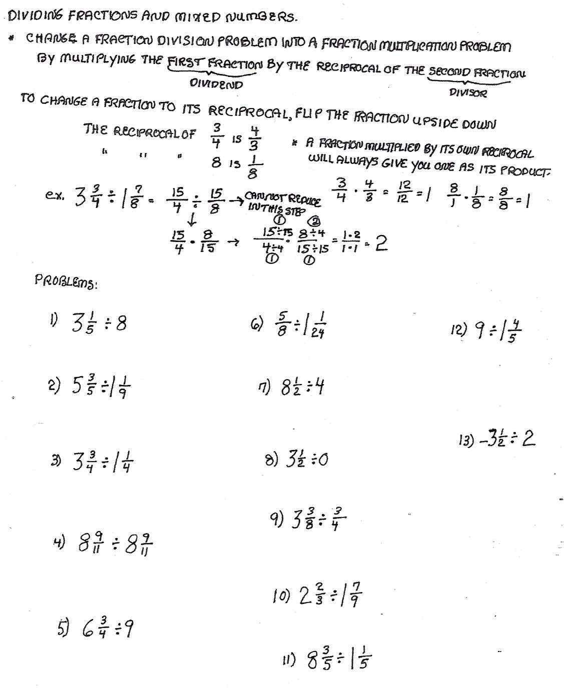 Cobb Adult Ed Math: Fraction Multiplication and Diviision