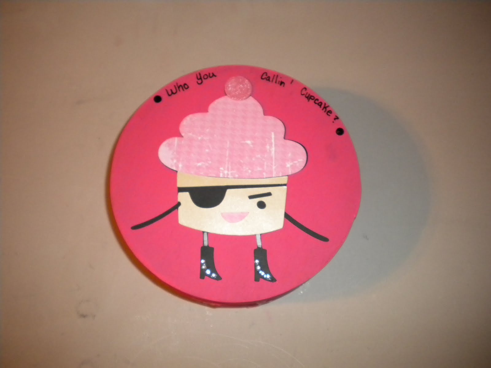 Jean's Crafty Corner: Punk Cupcake Box (HDH053 Challenge)