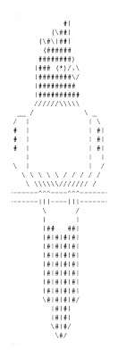Kiwi's Angels: ASCII-Art parrots