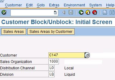 SAP Treasure Box: Block and unblock customer master