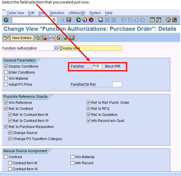 SAP Treasure Box: How to setup function authorization for PO creation screen