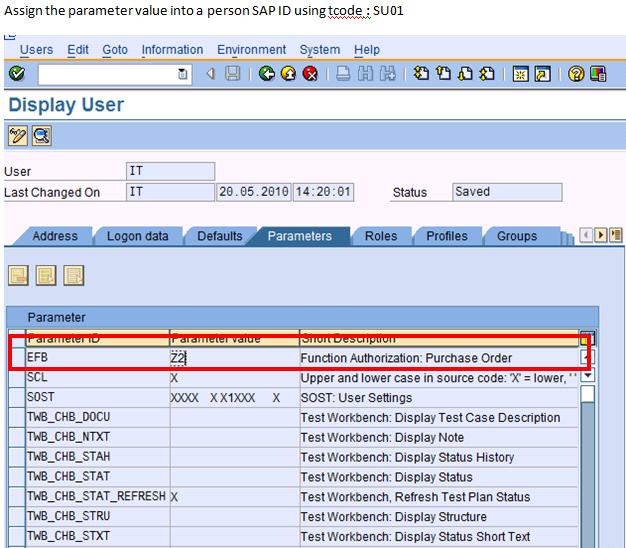 SAP Treasure Box: How to setup function authorization for PO creation screen