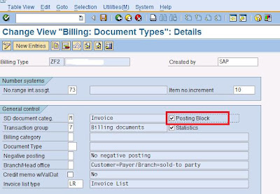 SAP Treasure Box: Automatically set posting block for billing document