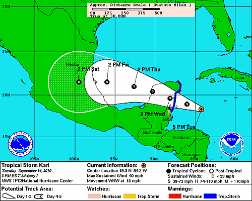 Guide to Belize: Tropical Storm Karl