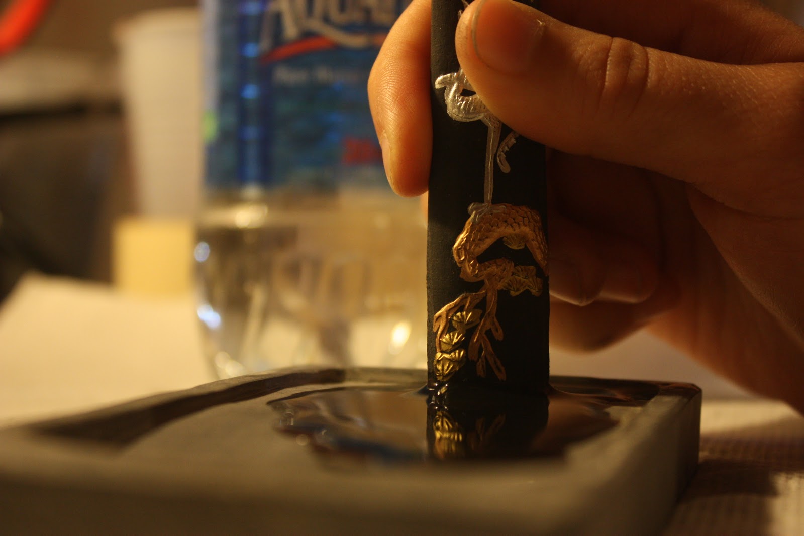 Experimental Art: Chinese ink on 100% cotton printmaking paper