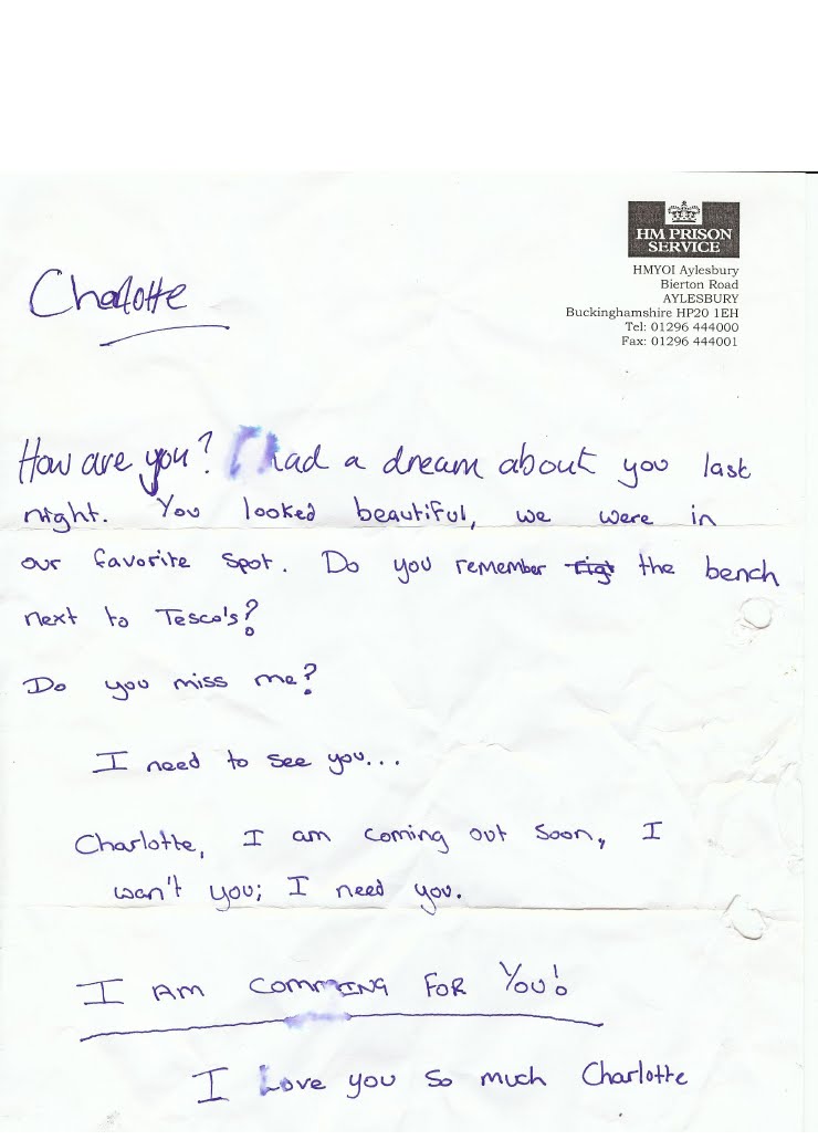 Georgina's Media Blog =]: Prop - Stalker Letter