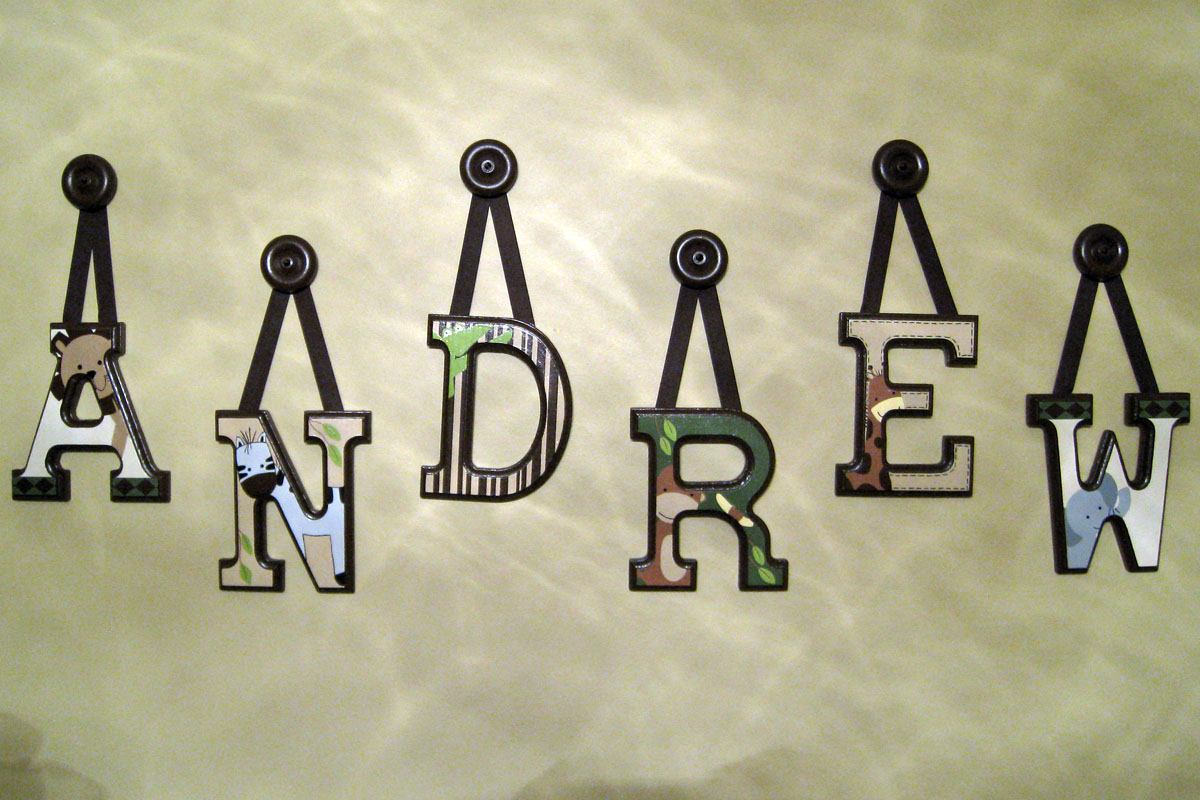 Eat, Sleep, Craft!: Andy's Painted Name