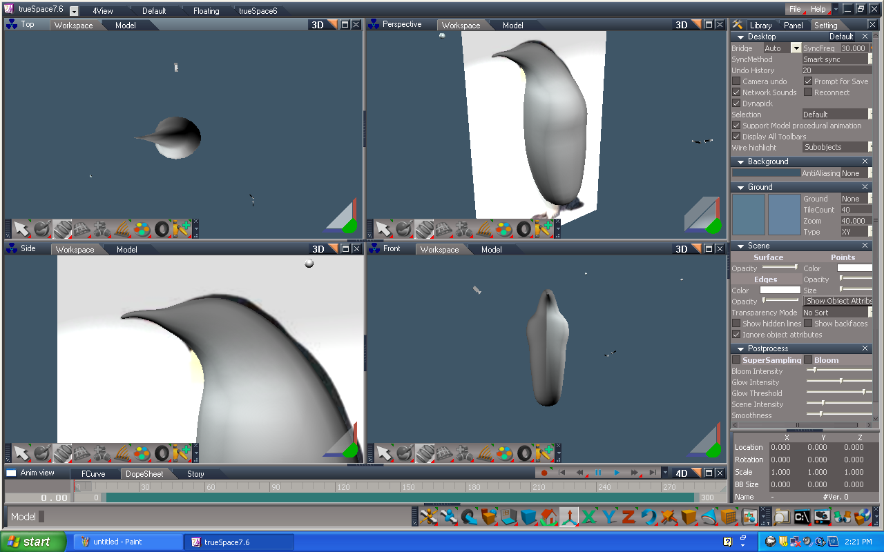 A Warm Welcome to Blender and Truespace Lovers!: Modeling a Penguin in ...