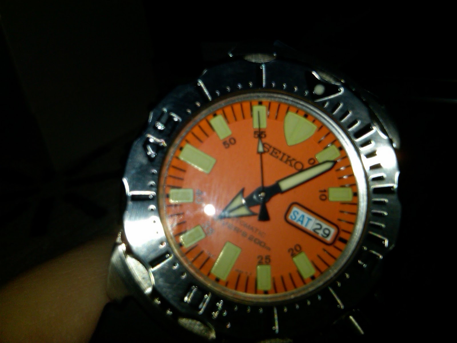 Old and New Watches: SEIKO MONSTER YELLOW DIAL