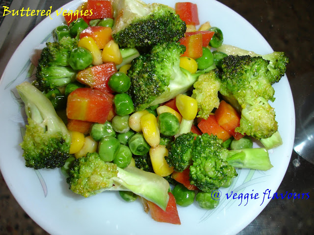 Veggie Flavours: BUTTERED VEGGIES