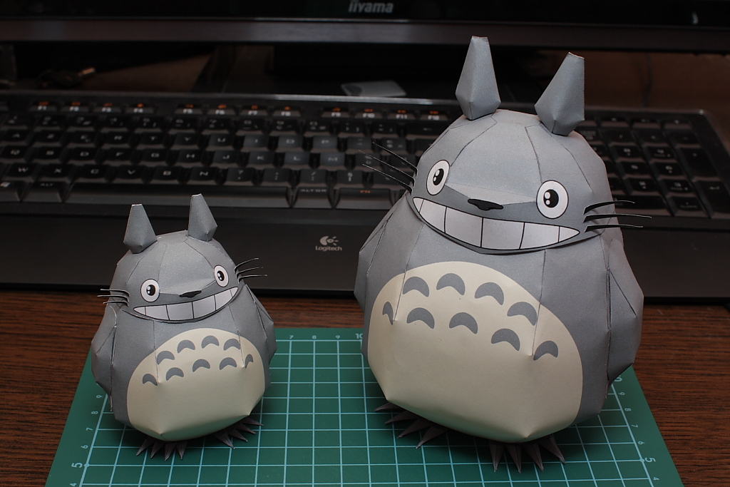 origami and papercraft: totoro - simple papercraft