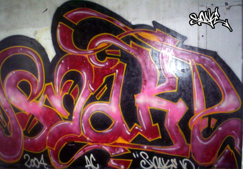 Snake (AC): graffiti