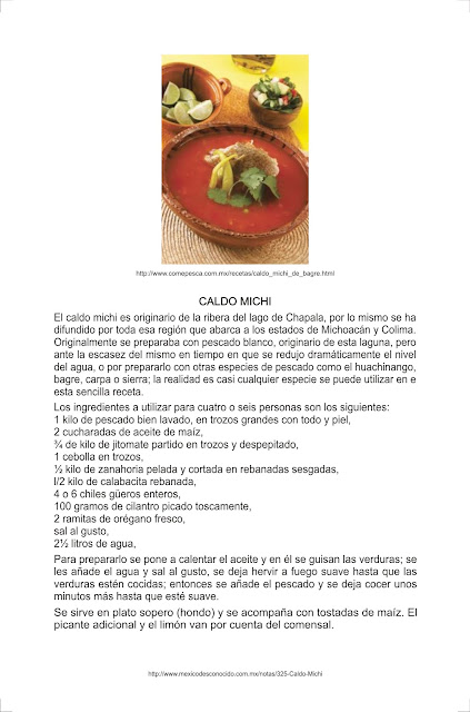 DE JALISCO PARA EL MUNDO: Caldo Michi, con pescado blanco de la laguna ...