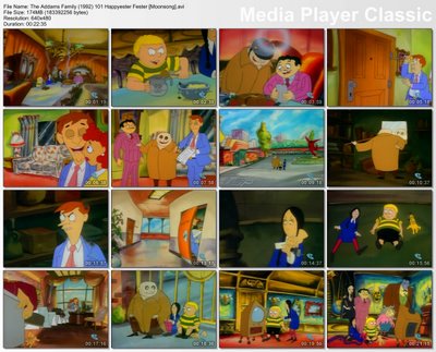 Beauty Of The New Cartoons: The Addams Family (1992) cartoons