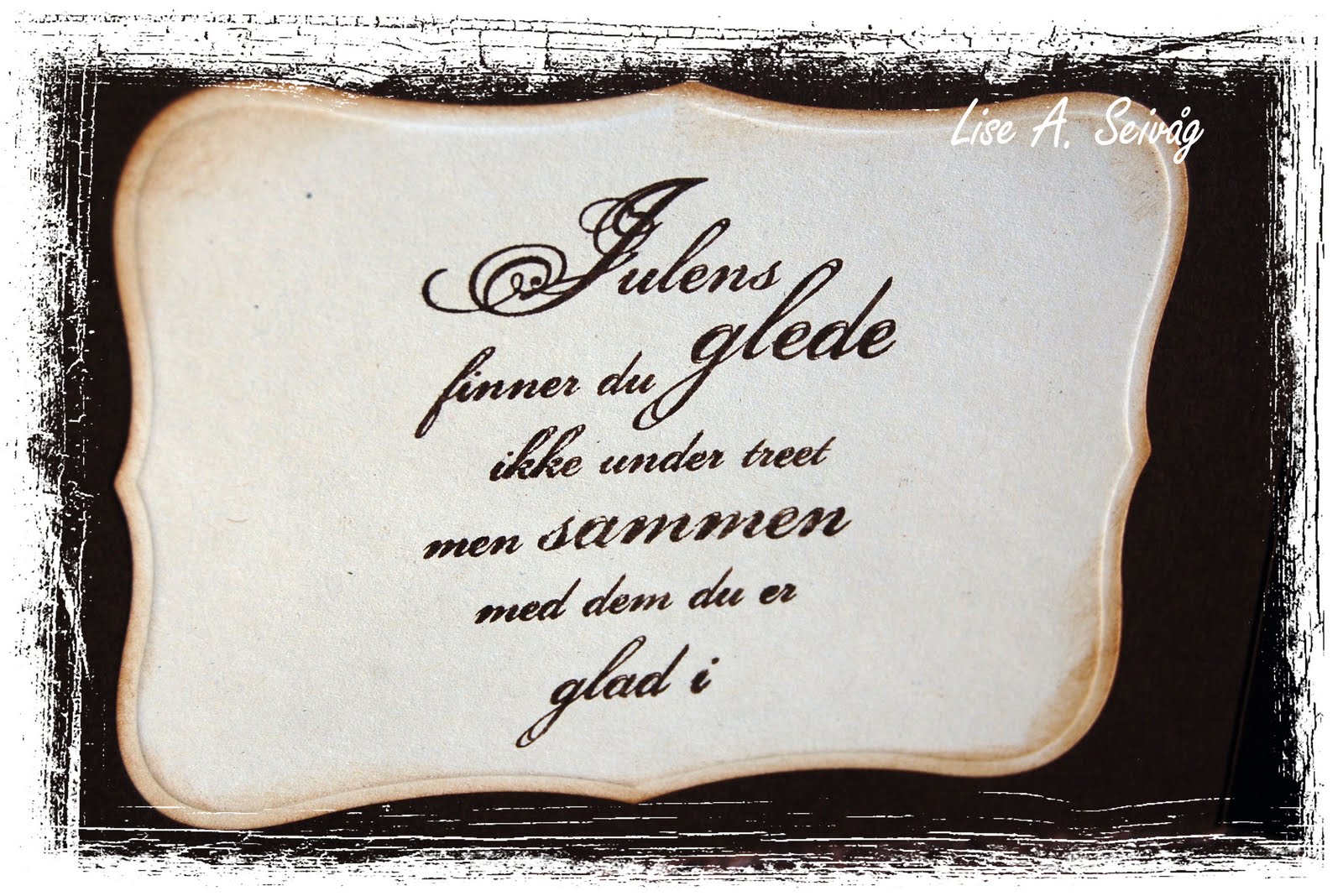 Papirdesign-blogg: Julekort og julestempel