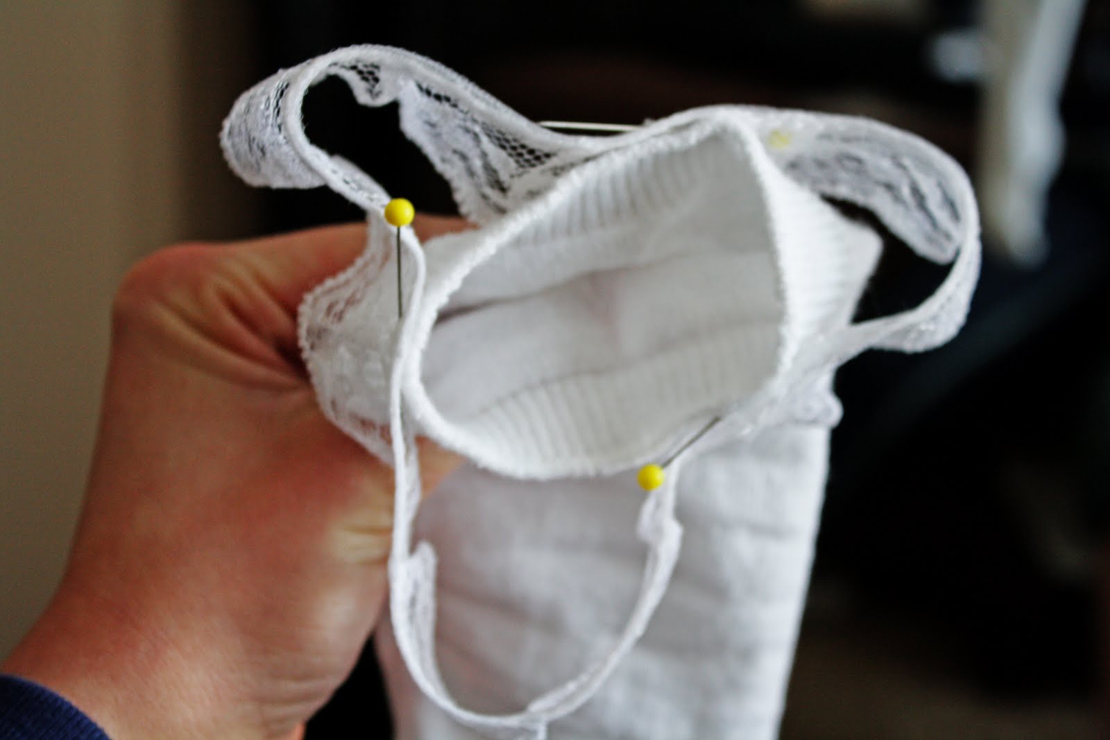 Yellow Blackbird: A Creative Blog: Refashion #10 Lace Knee Socks Tutorial