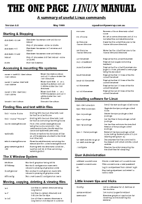 Download One Page Linux Manual ~ Net Gator