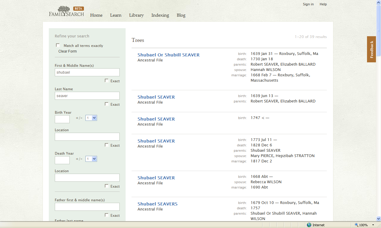 Genea-Musings: "Trees" on FamilySearch Beta Site