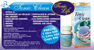 Tienda Tonic Life: CATALOGO TONIC LIFE ( TONIC CLEAN, TONIC BRON, ENER ...