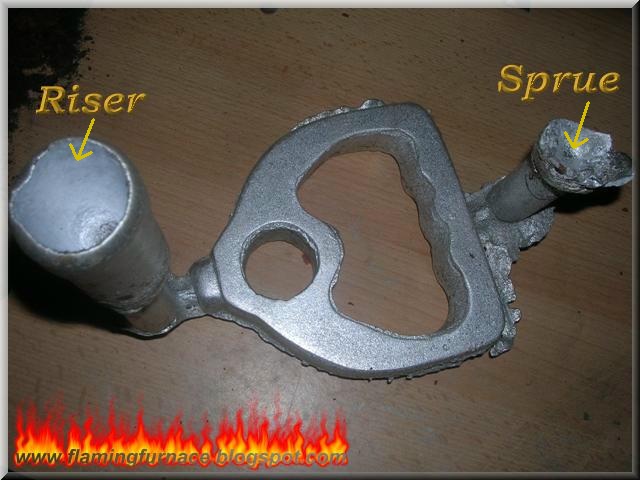 Sand casting aluminum handle ~ Metal casting projects