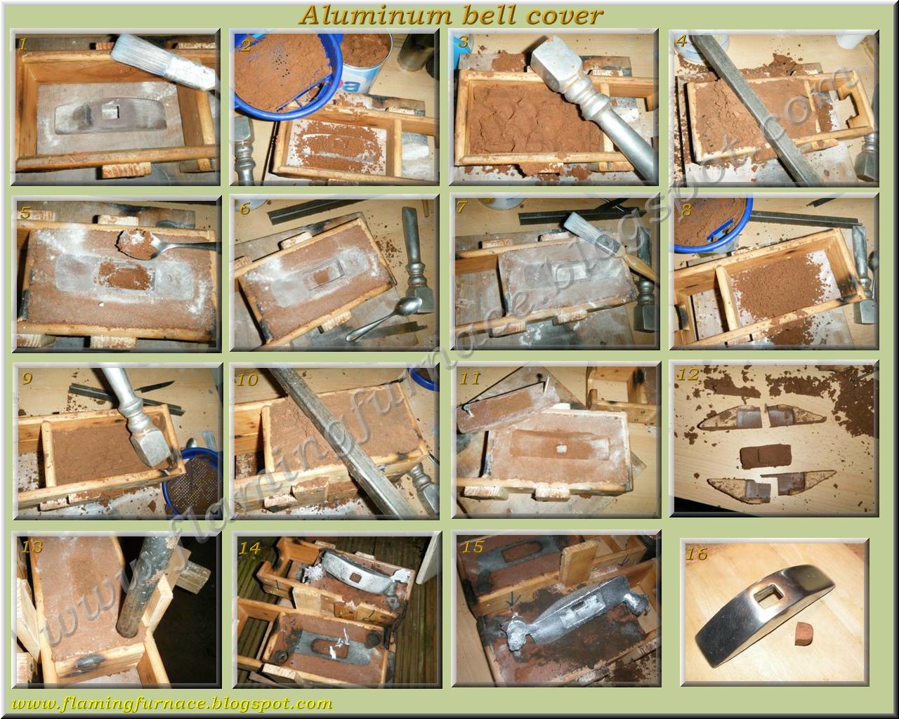 Casting New Aluminum bell cover ~ Metal casting projects