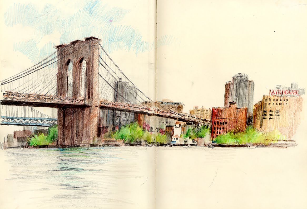 SKETCH OF THE DAY: Brooklyn Bridge