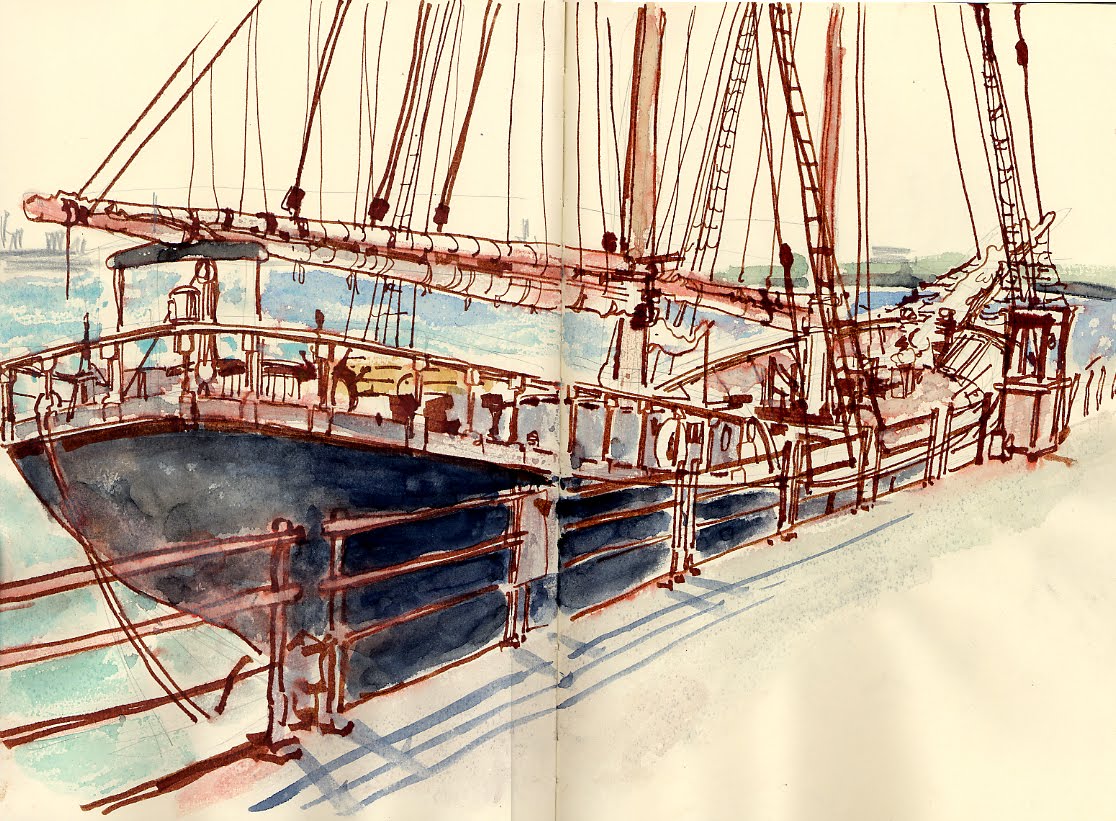 SKETCH OF THE DAY: South Street Seaport