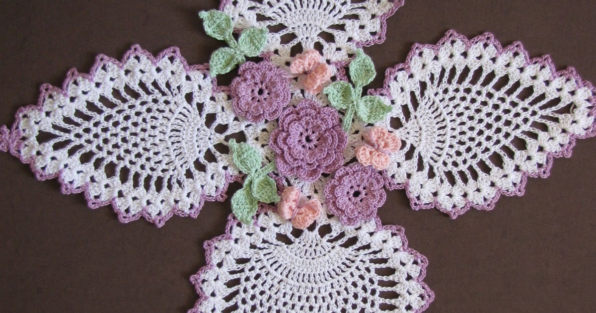 BellaCrochet: Butterfly and Roses Pineapple Doilies pictures; And I ...
