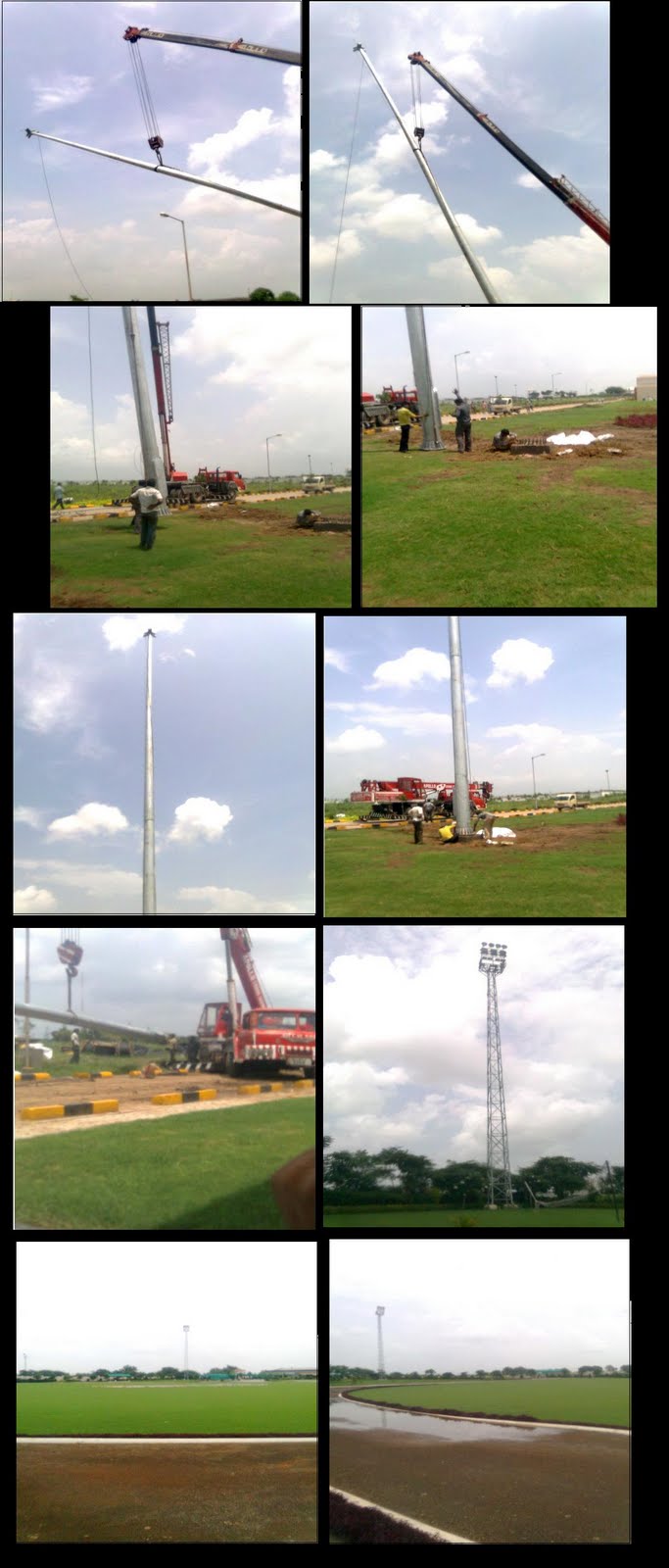 HIGH MAST TOWER: High Mast Erection and Instalattion Work at Location