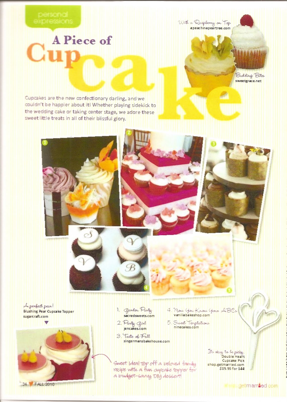 Sweet Grace, Cake Designs: Get Married Magazine Cover and the Page Our ...