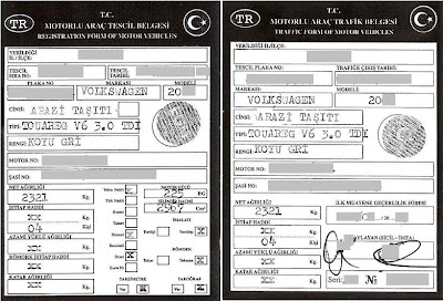 Hız Limitleri, Radar ve VAN Tipi Ticari Araçlar: Ruhsat Örnekleri