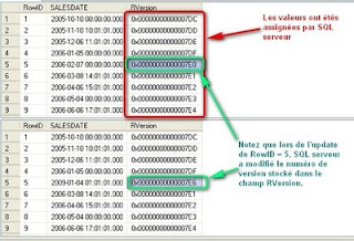 Developer Notepad: Les data-types TimeStamp et RowVersion pour Sql Serveur